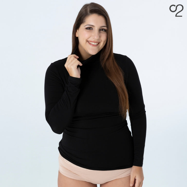 Women's Bamboo Turtle Neck Skivvy | Bamboo Village