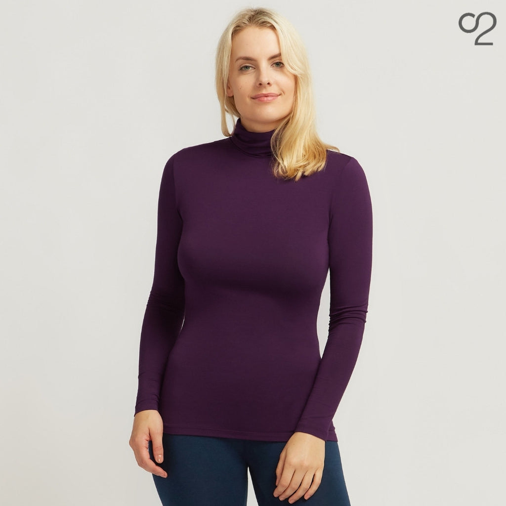 Women's Bamboo Turtle Neck Skivvy | Bamboo Village